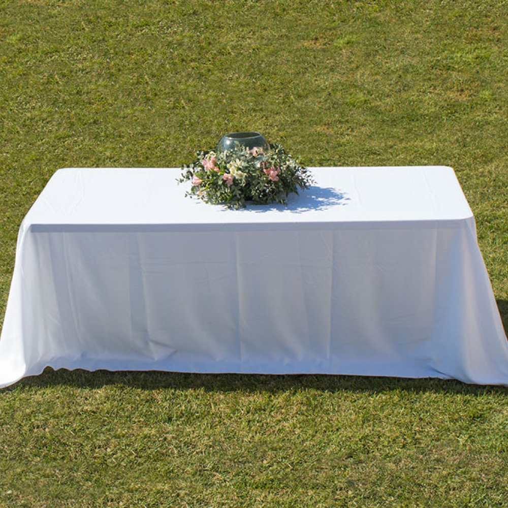 Mantel liso de colores para mesa rectangular