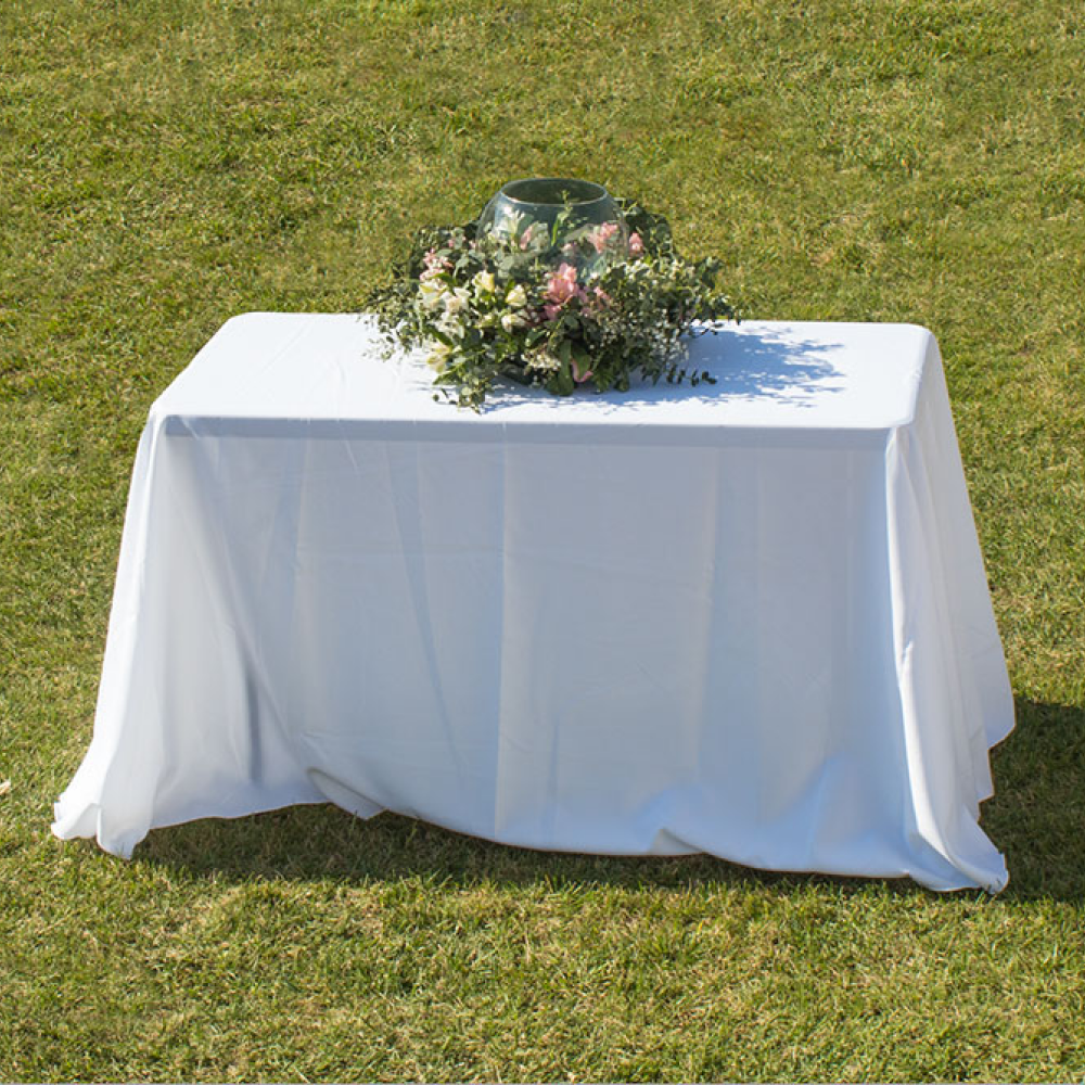 Mantel liso de colores para mesa rectangular