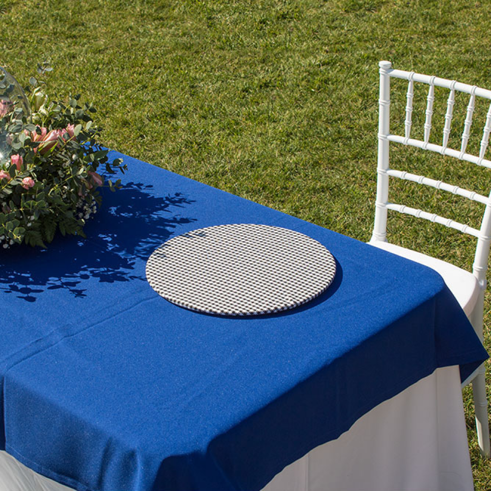 Cubremantel rectangular liso para mesas rectangulares