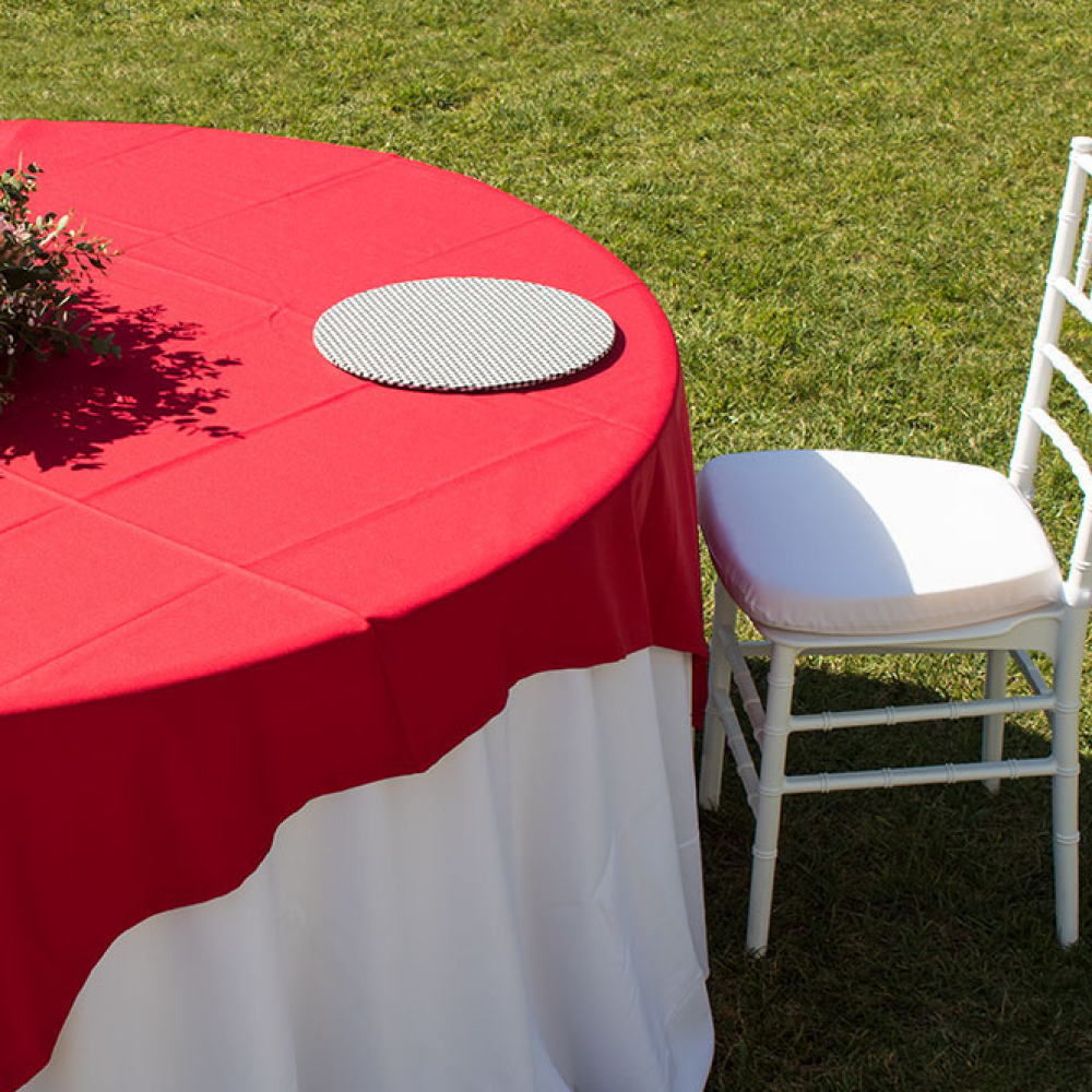 Cubremantel para mesa redonda
